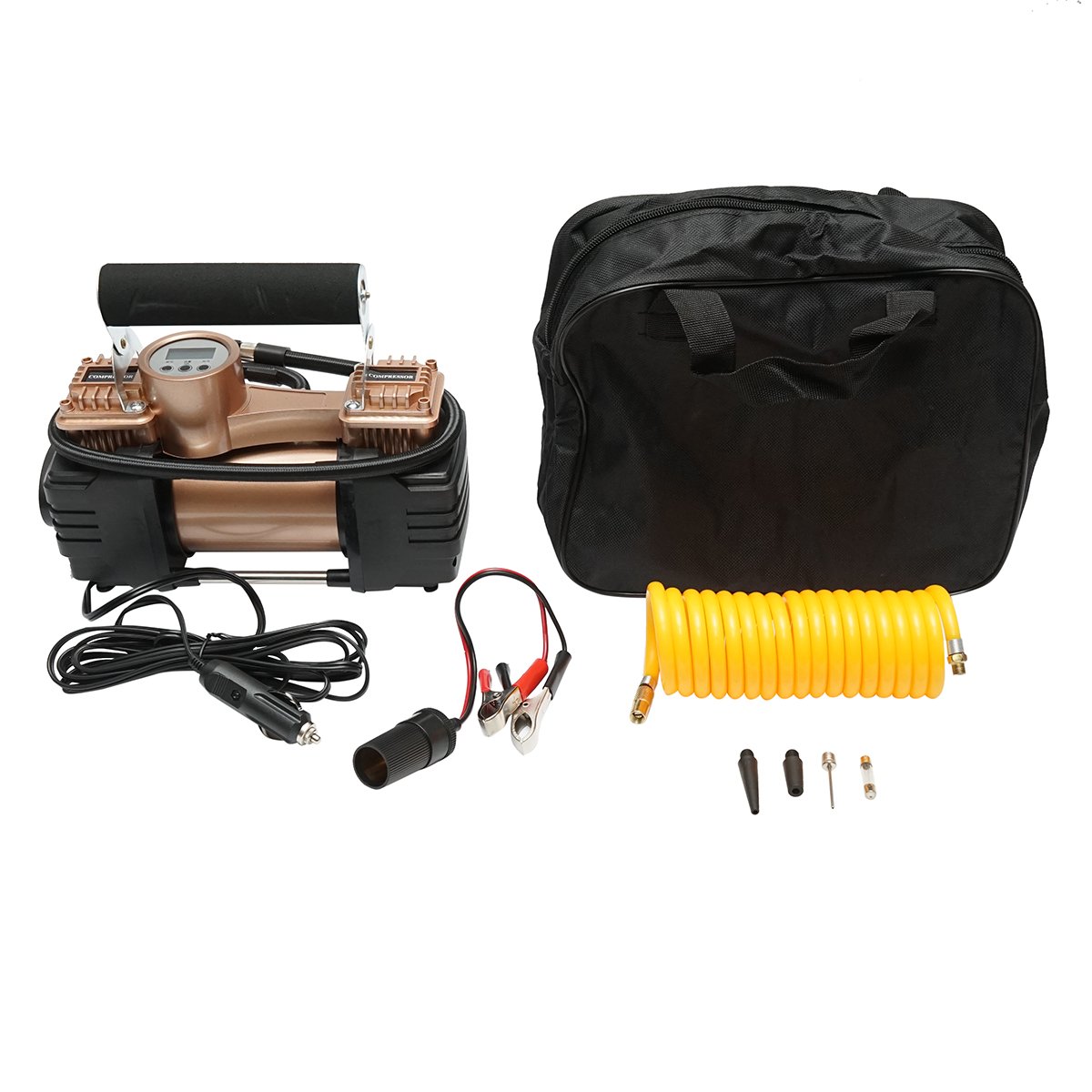 Compresor aer umflat roti 12V 180W, 150PSI, 45l/min, cablu 3m pentru ...